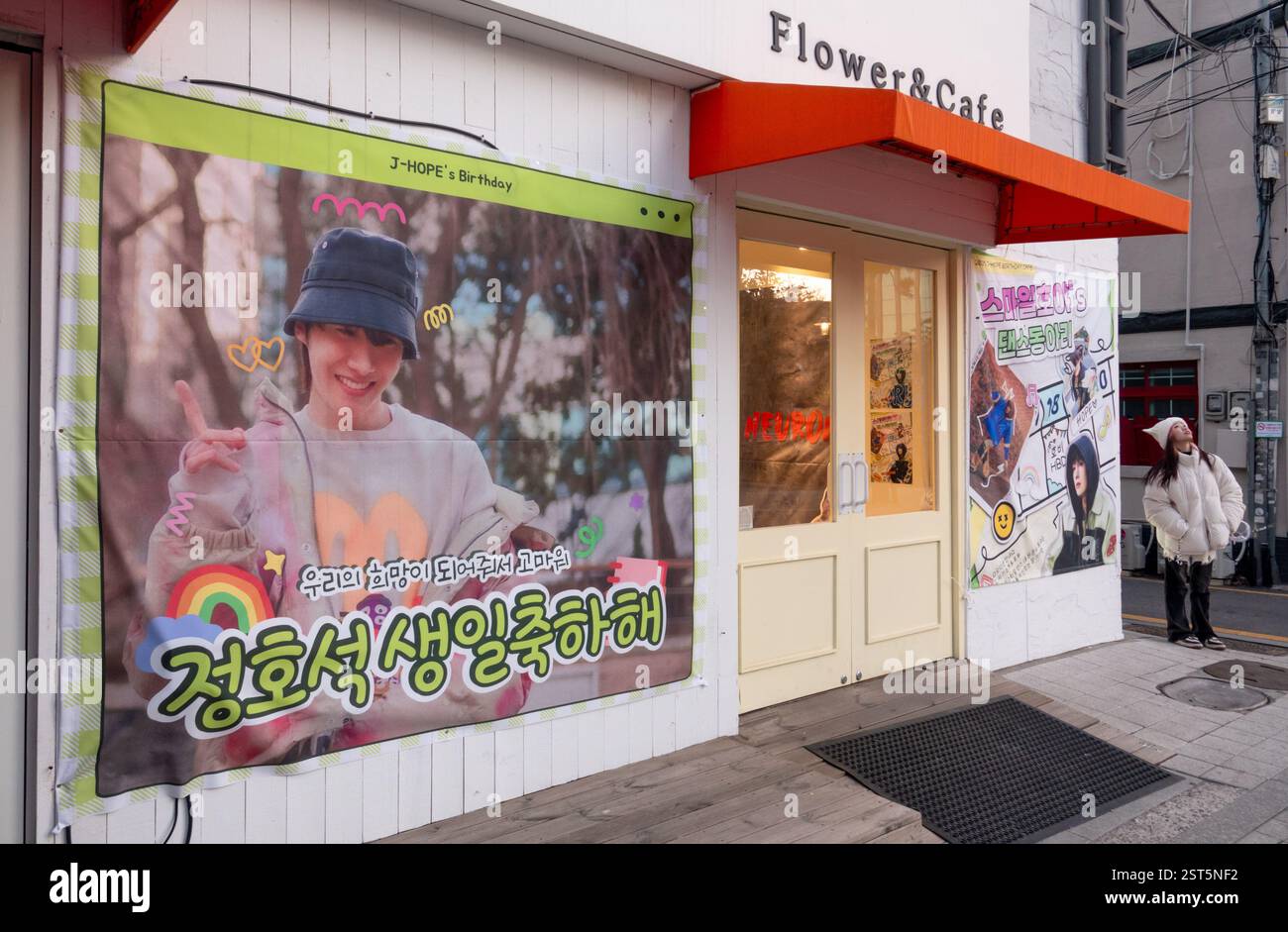 BTS J-Hope's birthday, Feb 17, 2025 : A cafe decorated to celebrate BTS ...