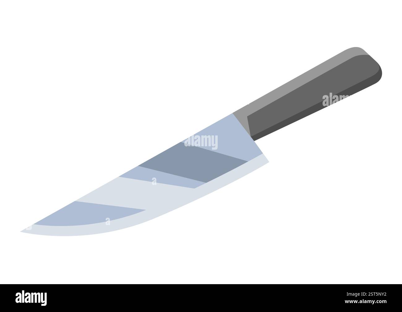 Illustration of knife. Stylized kitchen object for cooking recipe and ...