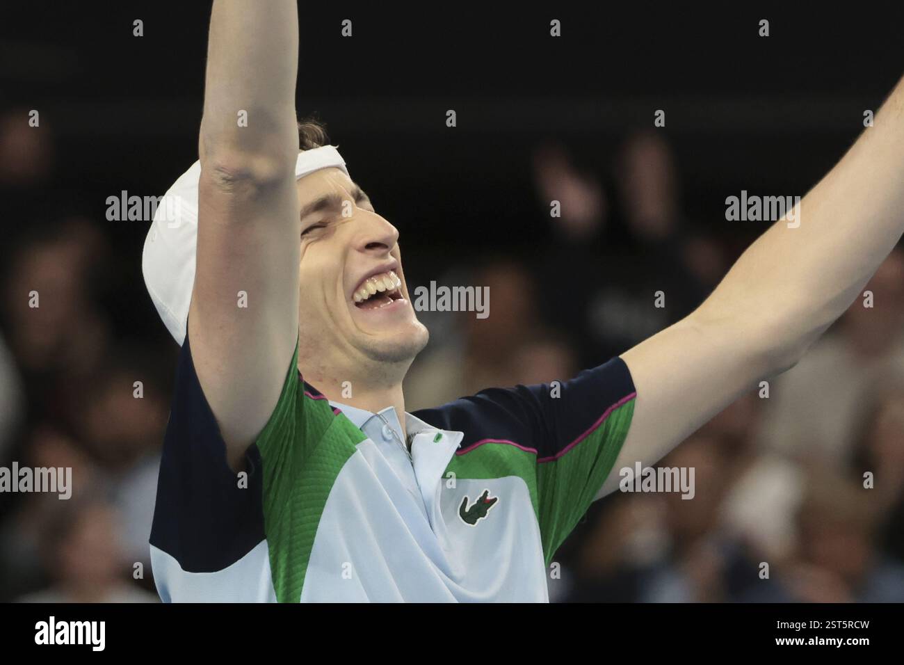Ugo Humbert of France celebrates winning the final against Hamad ...
