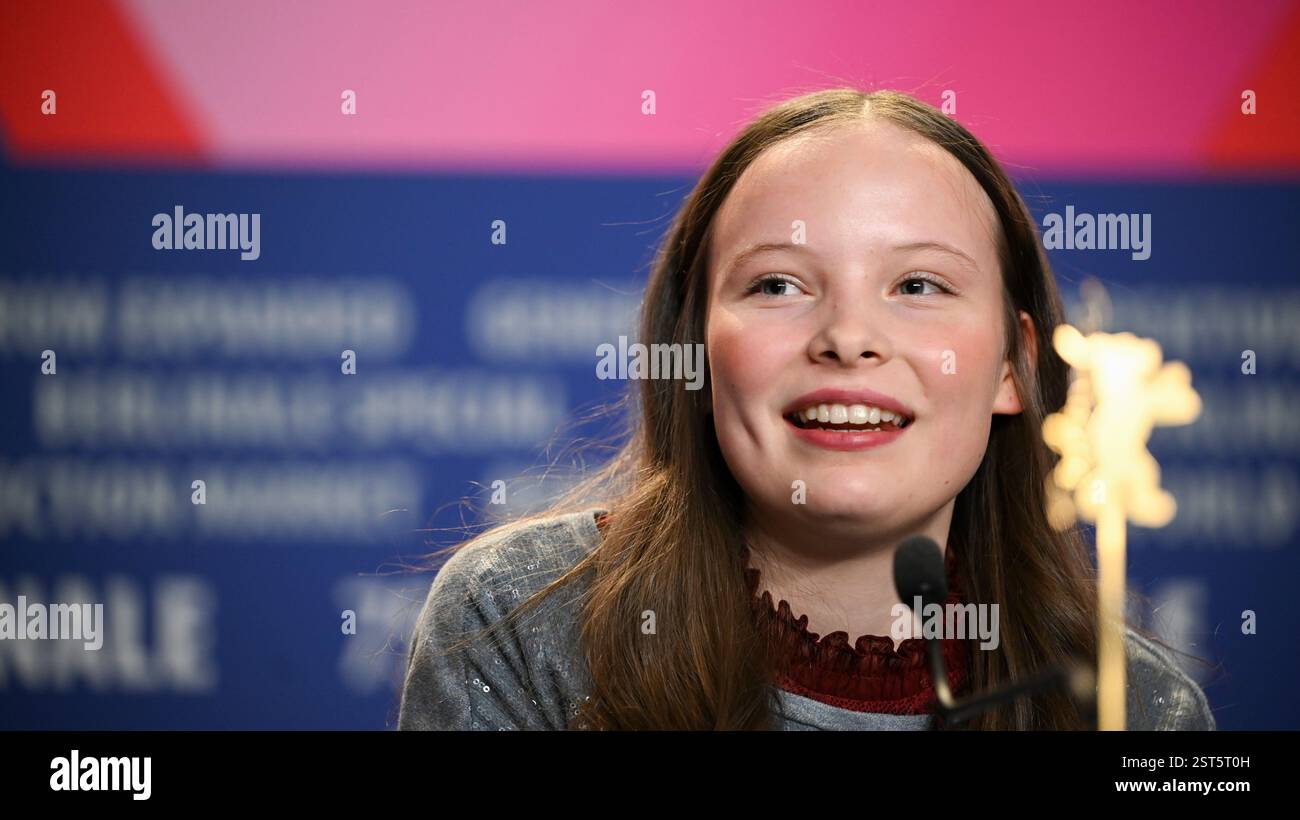Berlin, Germany. 17th Feb, 2025. Up-and-coming actress Laeni Geiseler ...