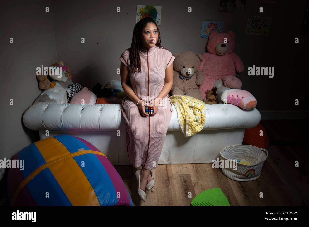 Natasha Nelson, who was diagnosed with autism in August 2023, just after her youngest daughter ...