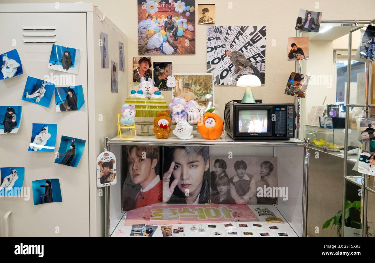 BTS J-Hope's birthday, Feb 17, 2025 : A cafe decorated to celebrate BTS ...