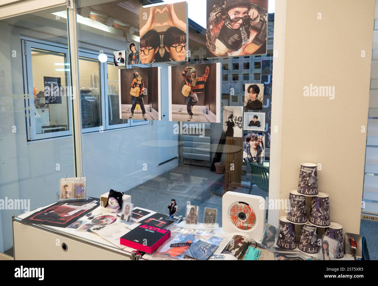 BTS J-Hope's birthday, Feb 17, 2025 : A cafe decorated to celebrate BTS ...