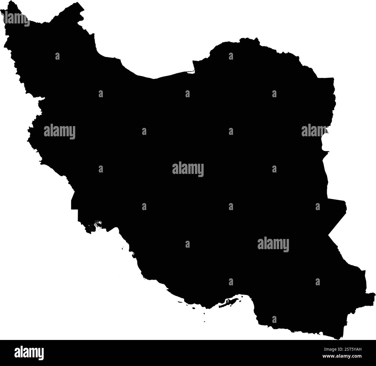 Iran map vector hi-res stock photography and images - Alamy