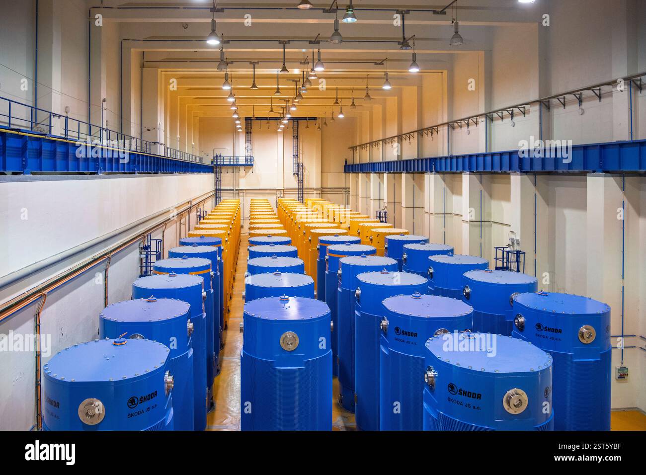 Temelin, Czech Republic. 17th Feb, 2025. Spent nuclear fuel storage at ...