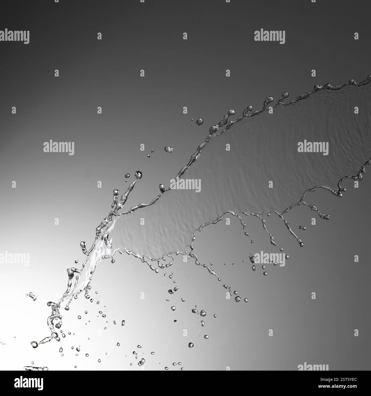 Water drop splash with grey background Stock Photo - Alamy