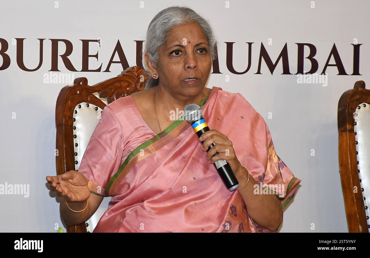 Union Minister for finance and corporate affairs, Nirmala Sitharaman ...