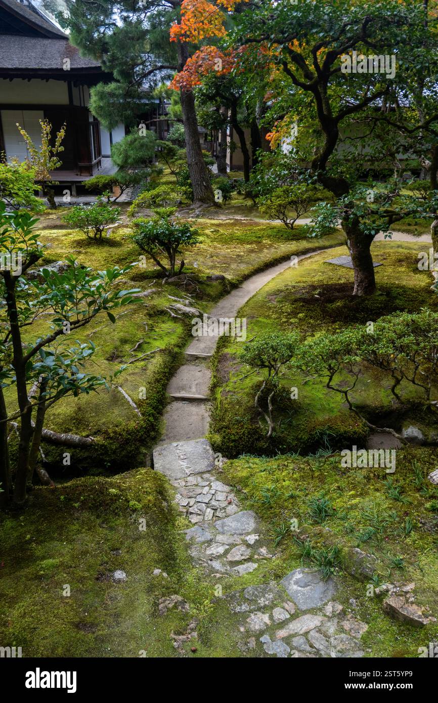 Ginkakuji garden and Jishoji temple grounds in Kyoto Japan Stock Photo ...