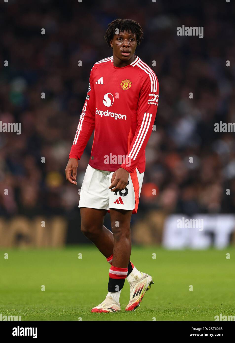 Patrick Dorgu of Manchester United - Tottenham Hotspur v Manchester ...