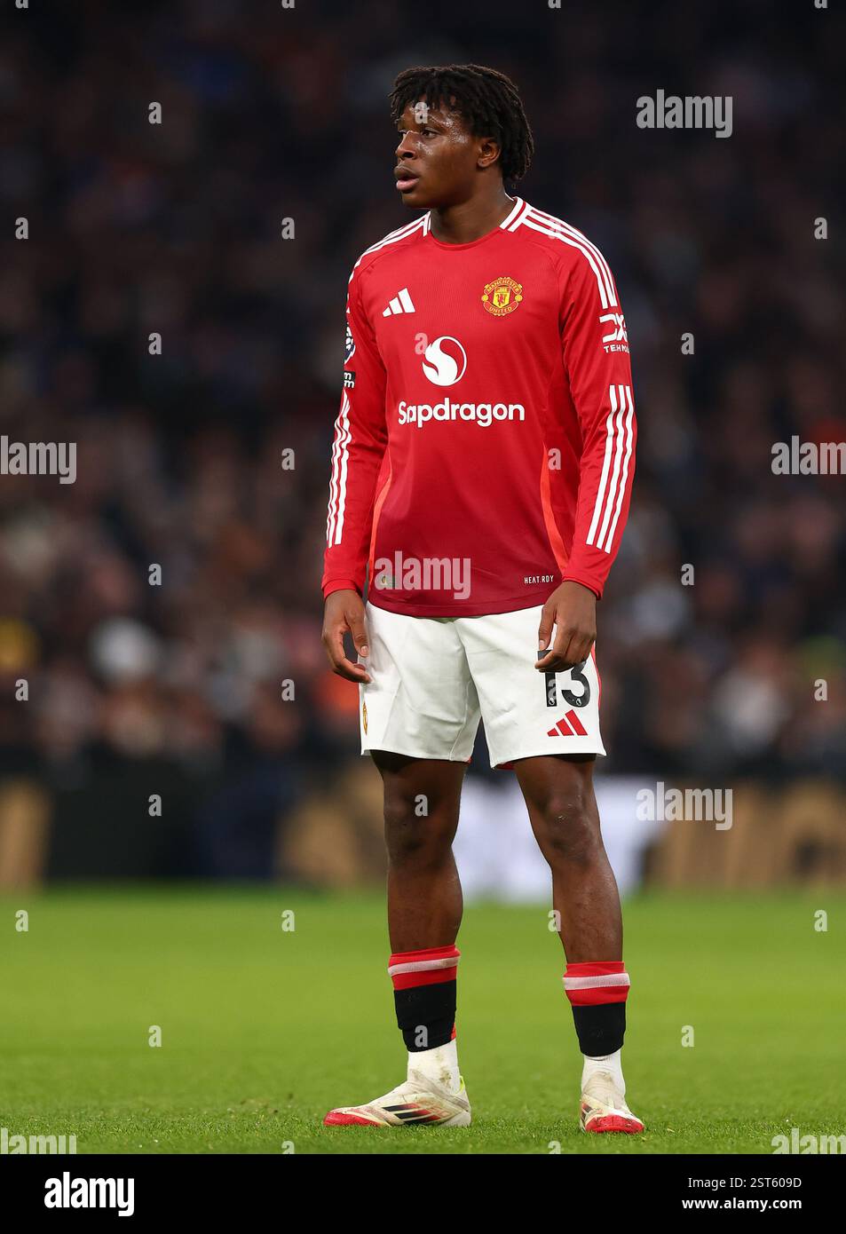 Patrick Dorgu of Manchester United - Tottenham Hotspur v Manchester ...