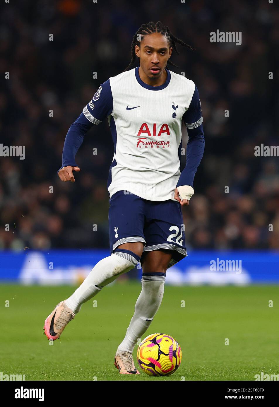 Djed Spence of Tottenham Hotspur - Tottenham Hotspur v Manchester ...
