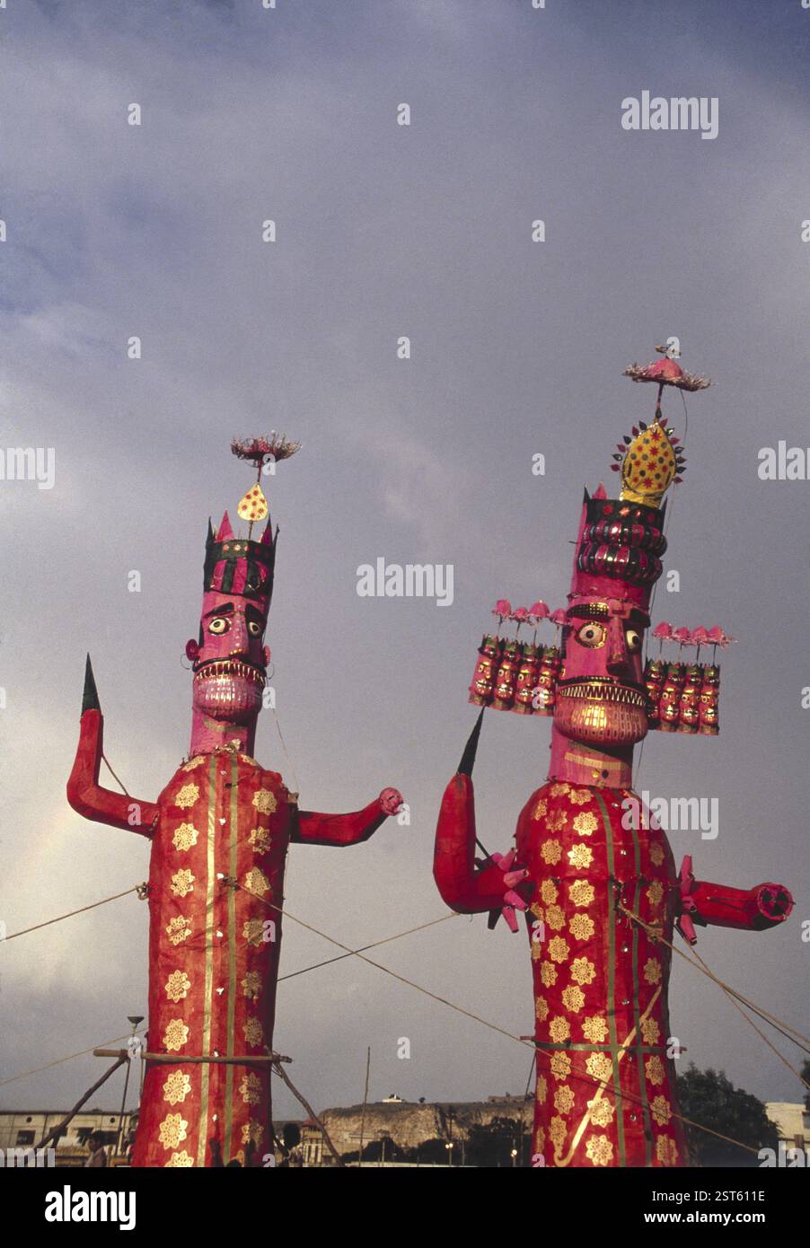 Ravan statues, Ramleela Dussera dusera Festival, india Stock Photo - Alamy