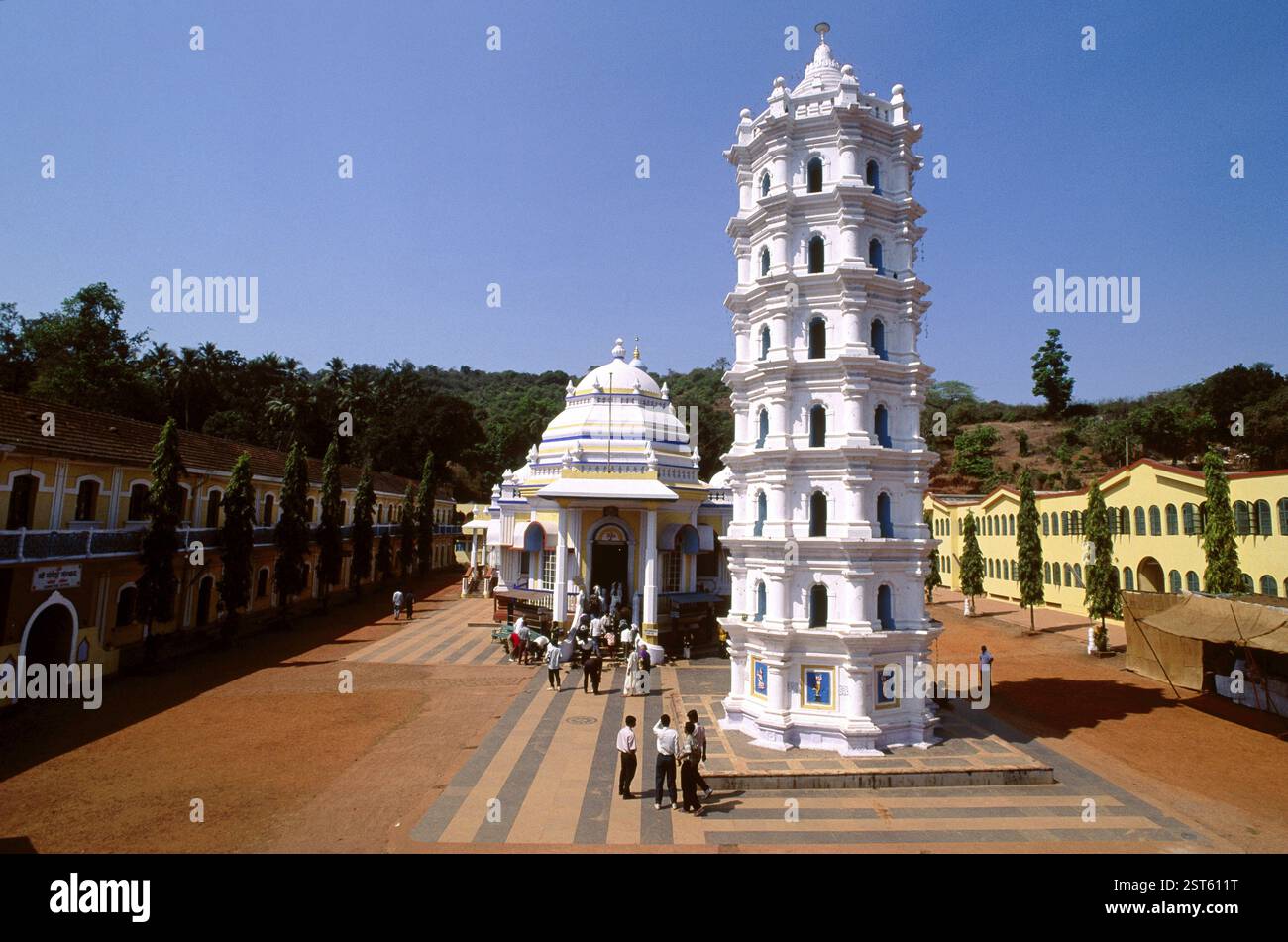 Shri Shree Mangesh Temple Mangeshi temple, goa, india Stock Photo - Alamy