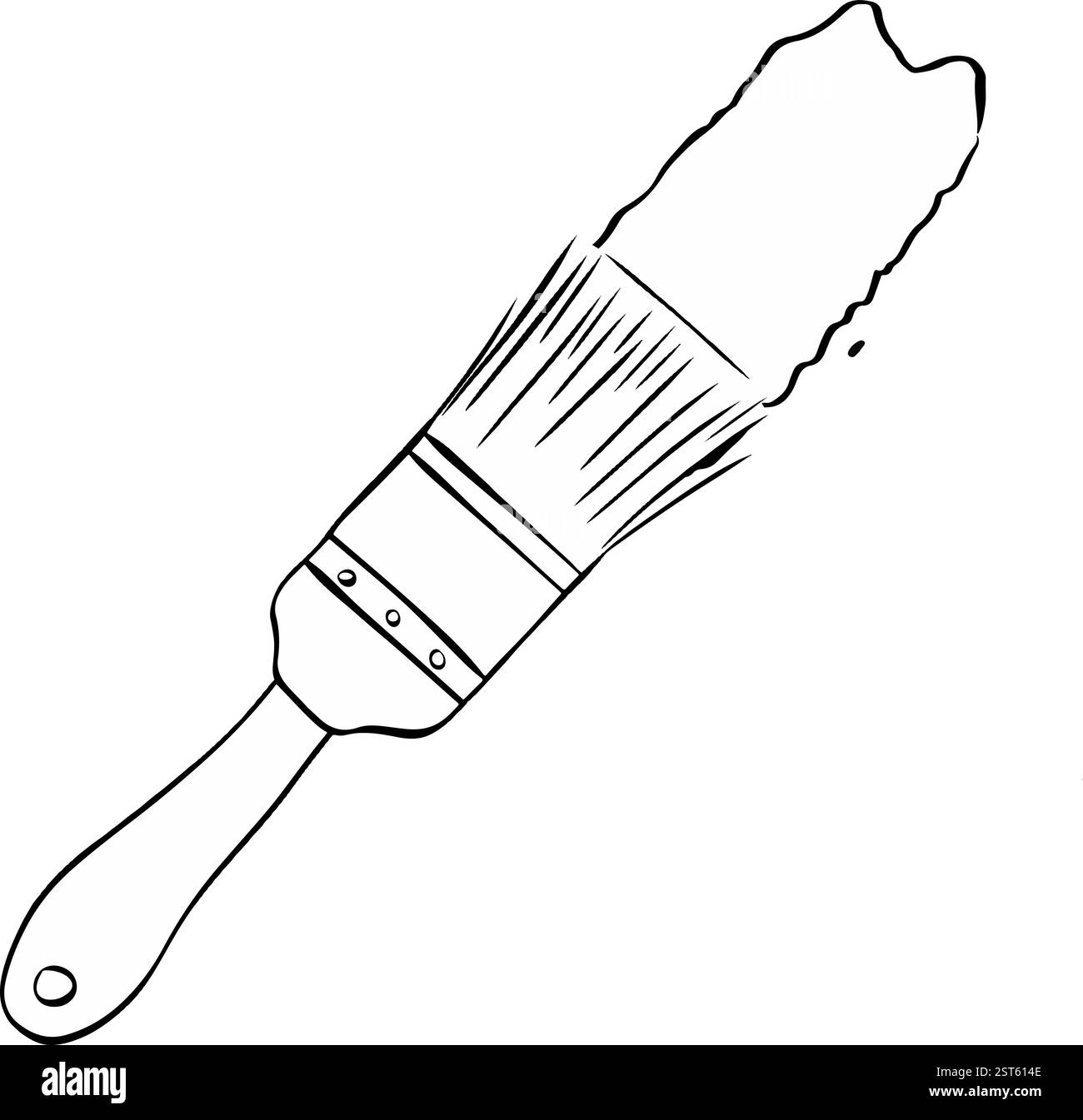 Graphic line vector brush with stroke. Isolated composition on ...