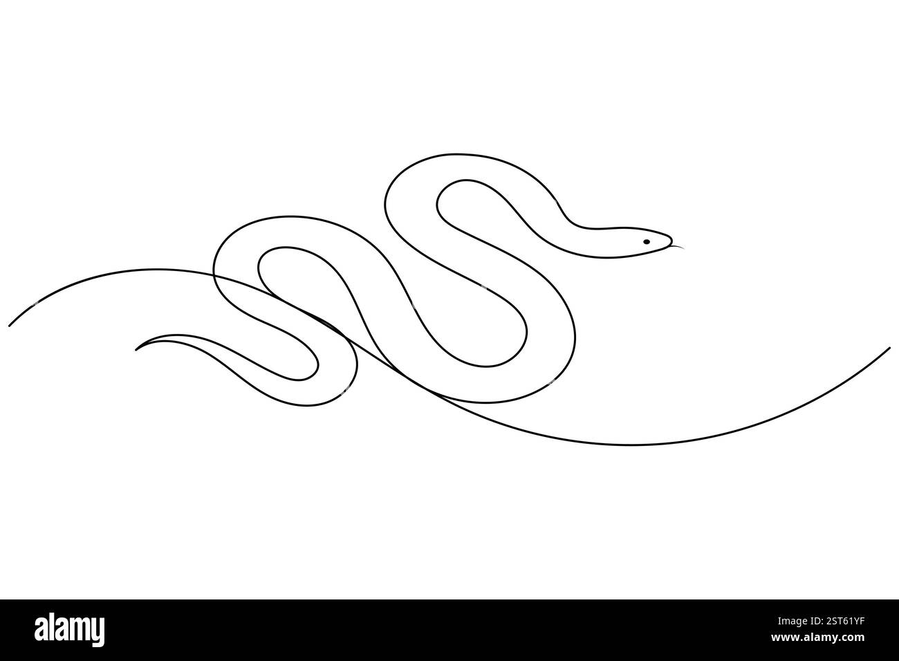 Snake head minimalist hi-res stock photography and images - Alamy