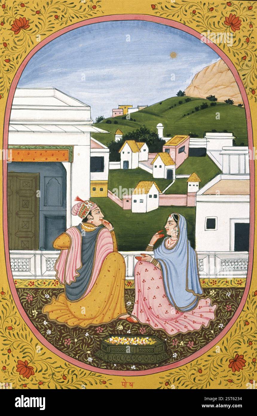 Year calendar picture & painting for a hindu month paush, india Stock ...