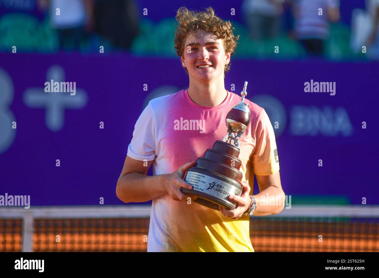 Buenos Aires (16h Feb 2025). Joao Fonseca (Brazil) champion of the ...