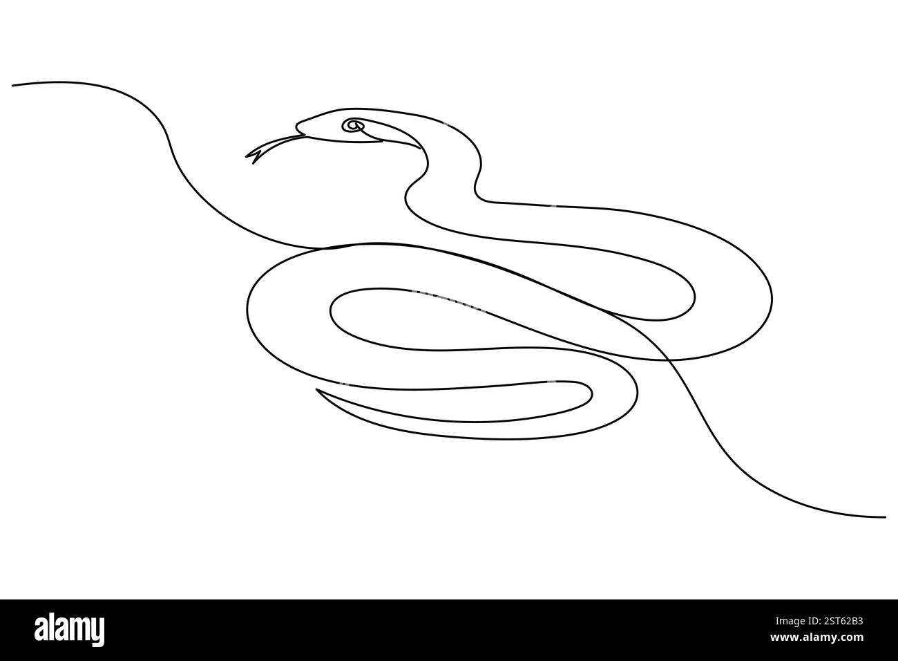 Snake head minimalist hi-res stock photography and images - Alamy