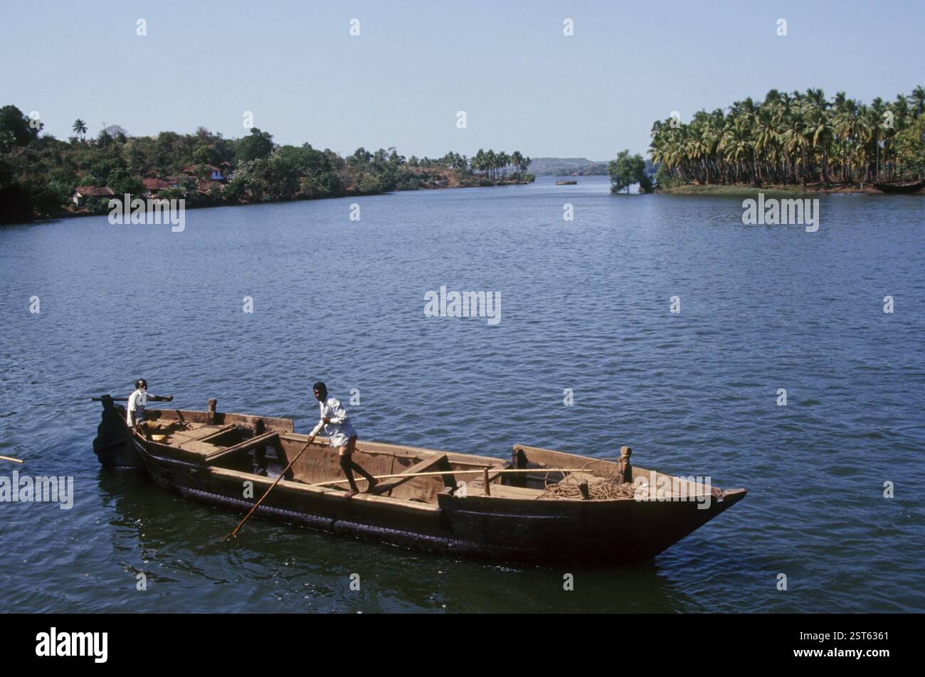 Boating in mandovi river, goa, india Stock Photo - Alamy