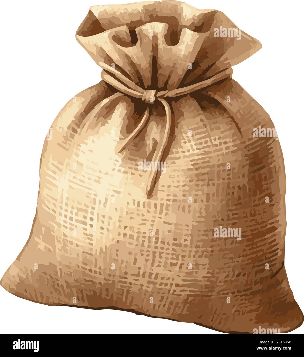 Vector watercolor Illustrated Brown Bag Stock Vector Image & Art - Alamy