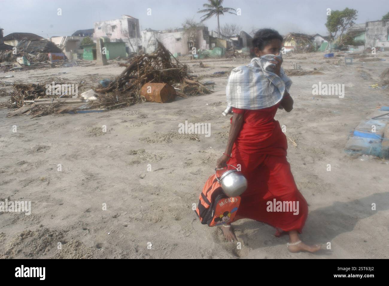 Damage, Natural Disaster Tsunami Earthquake on Sea Floor, Nagapattinum ...