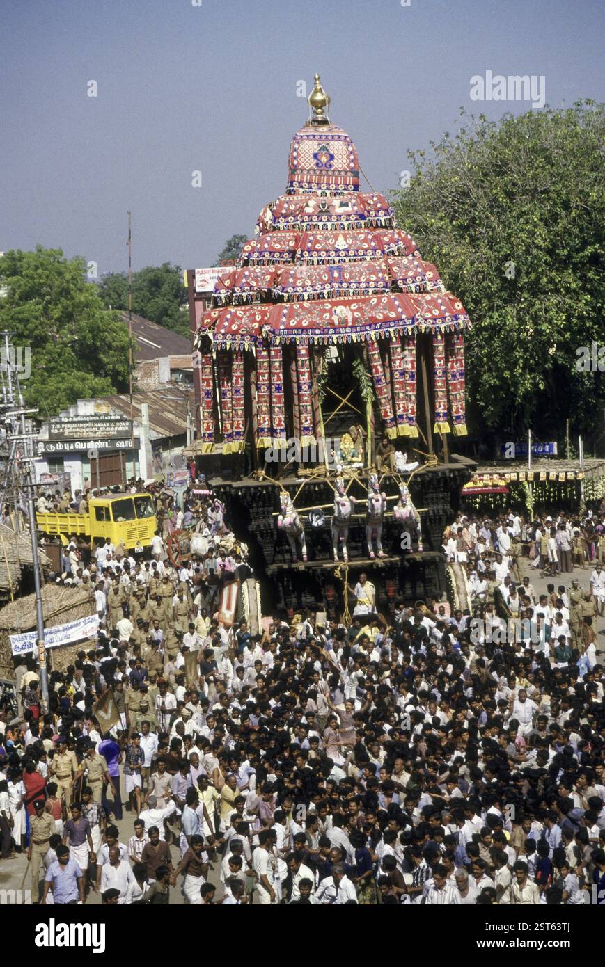 Temple Rath yatra Rathyatra car festival, madurai, Tamil Nadu, India ...