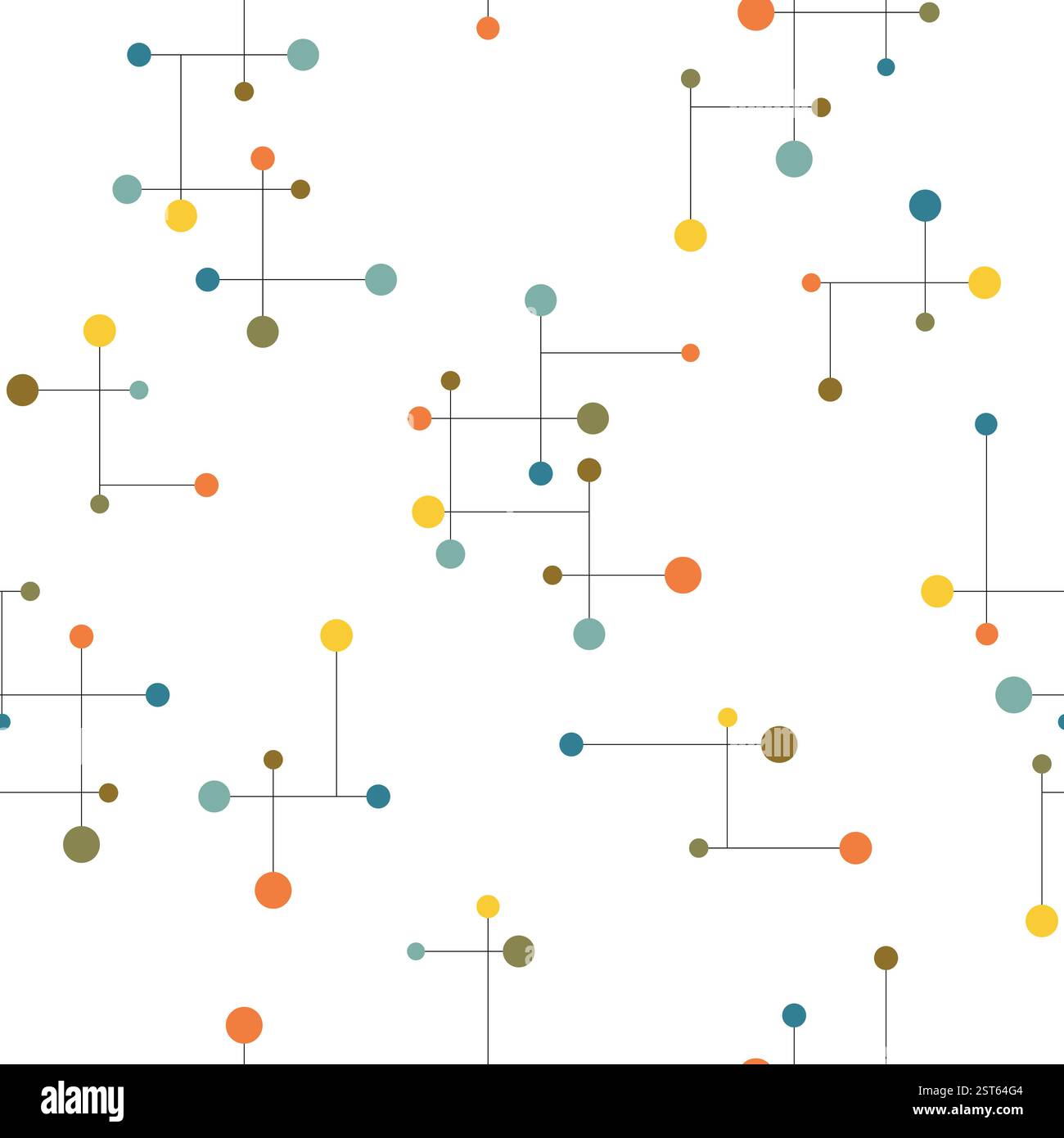 Seamless hand drawn mid Cut Out Stock Images & Pictures - Alamy