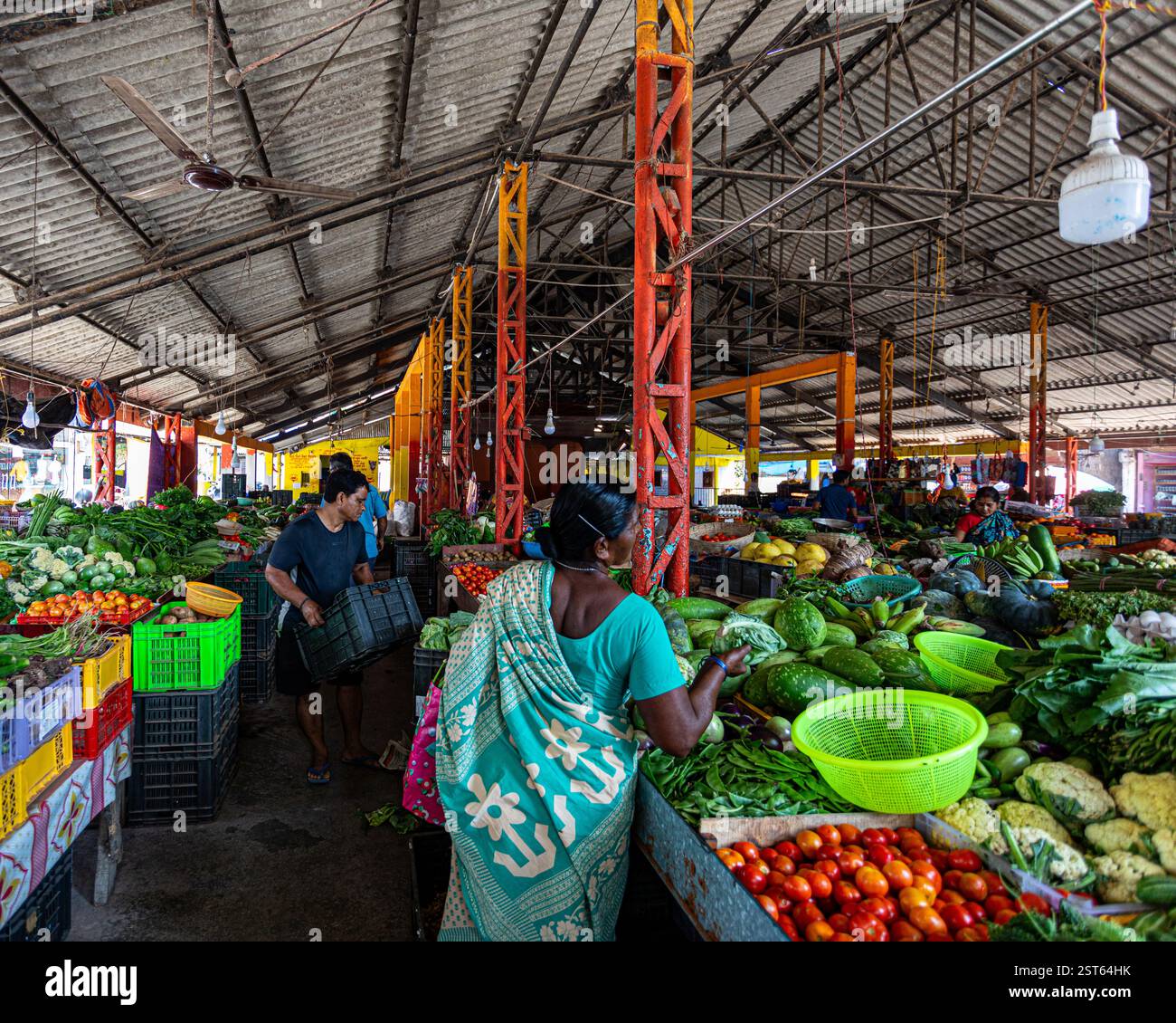 Market scene in Havelock, Andaman and Nicobar Islands, India Stock ...