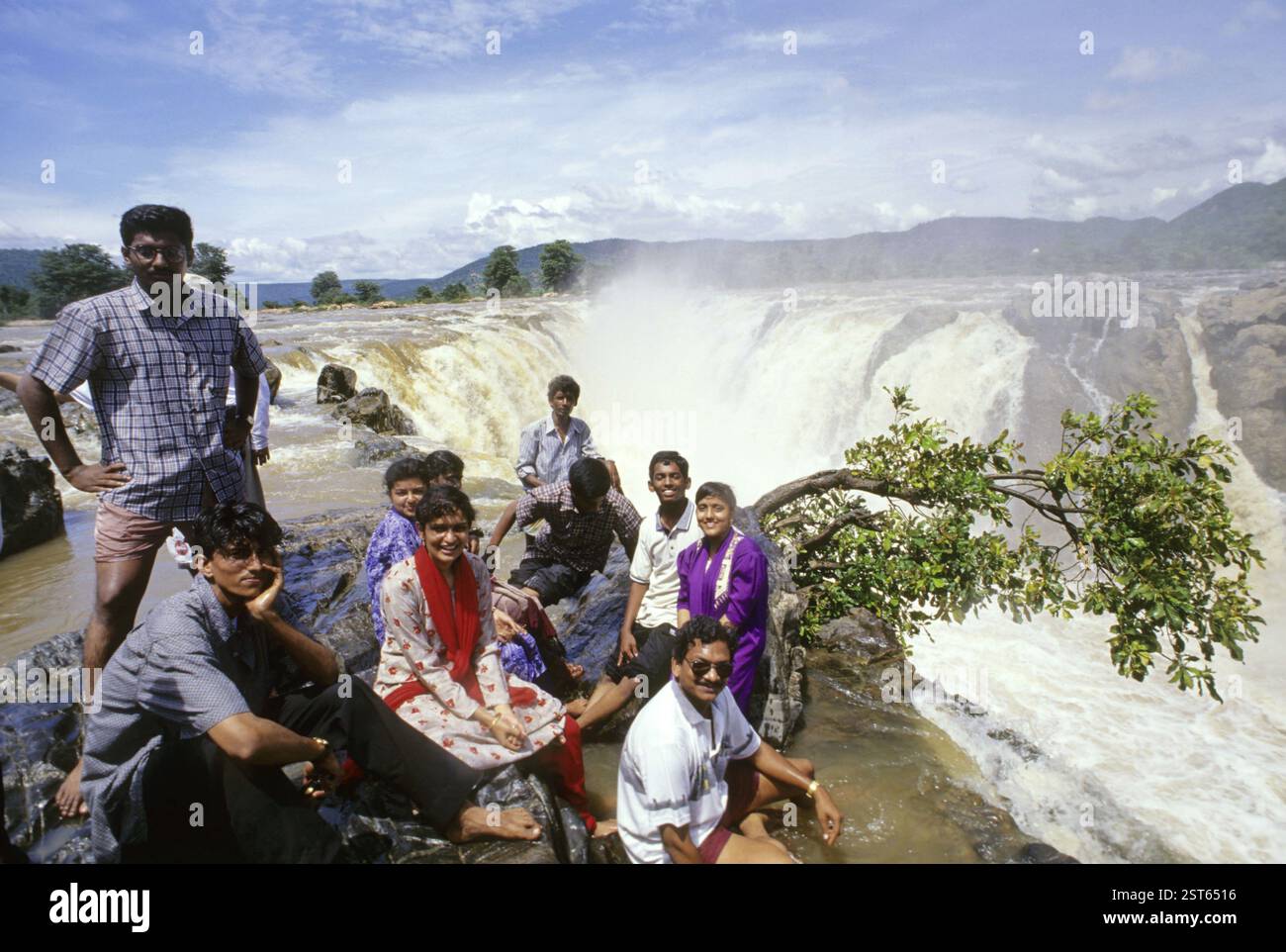 Hogenakkal Falls of Cauvery River, Tamil Nadu, India, Asia Stock Photo ...