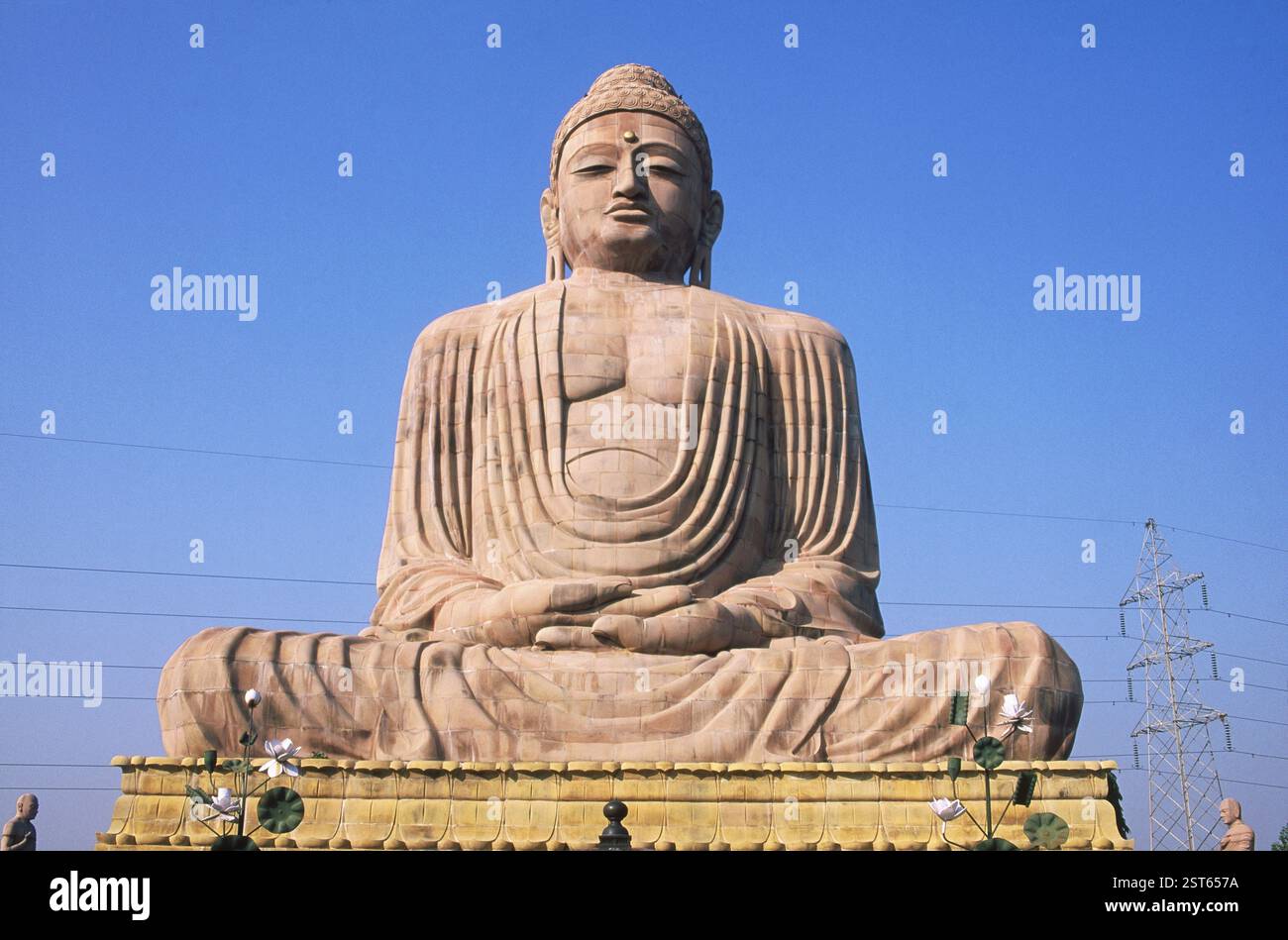Great Buddha statue known Bofeet Buddha, Bodhgaya, Bihar, India, Asia ...
