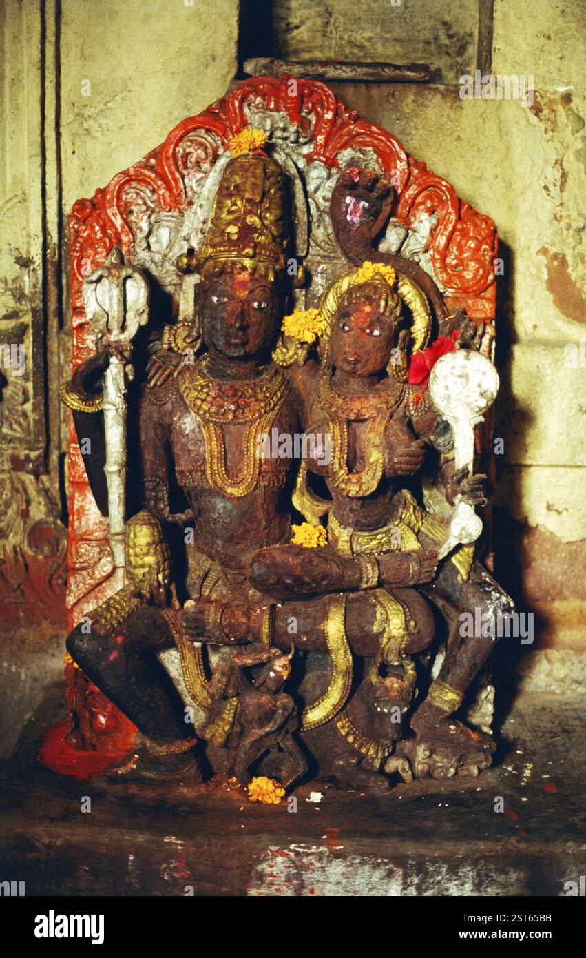 God and goddess Shankar Parvati in temple, Nala Sopara, Maharashtra ...