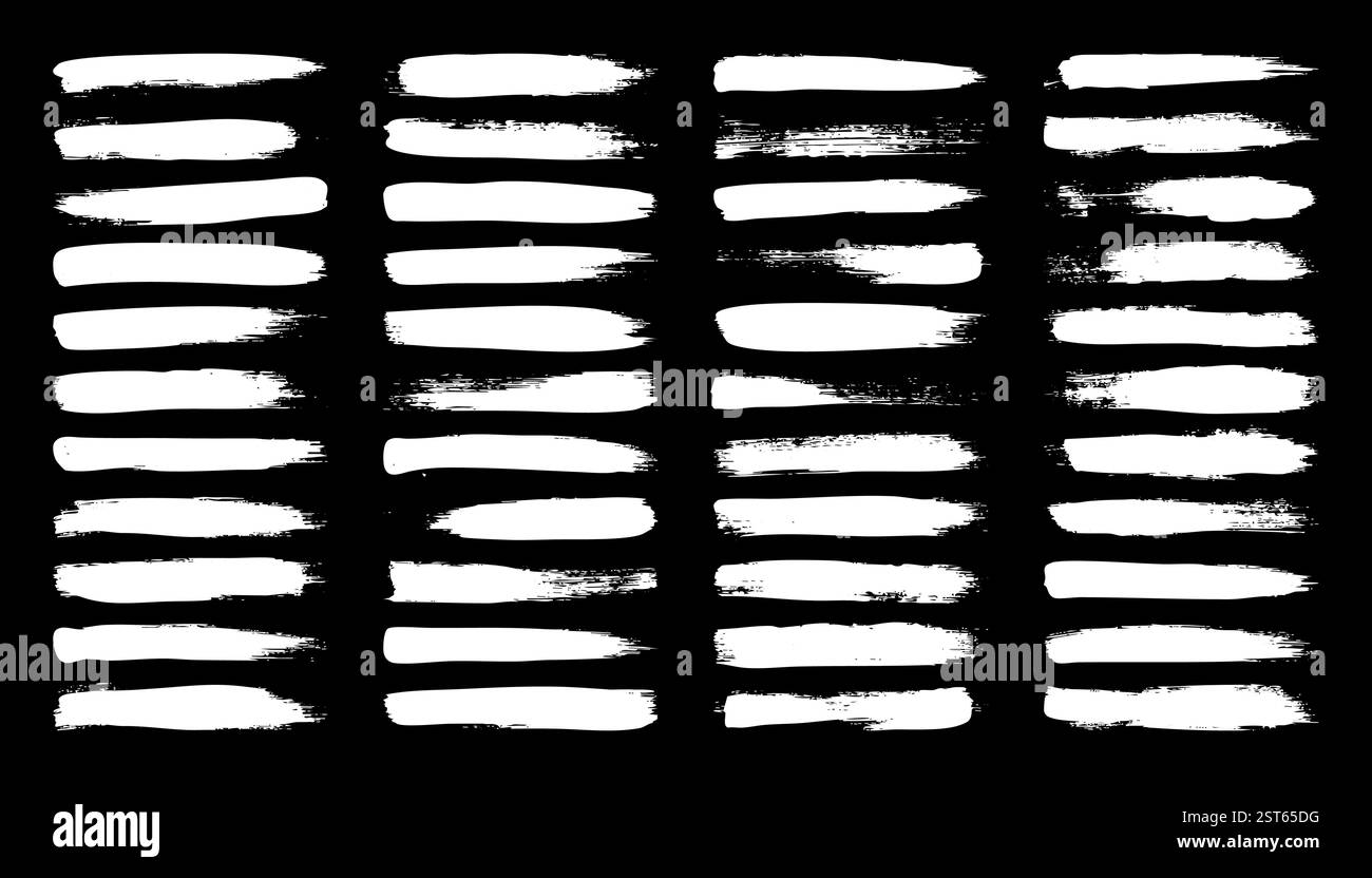 Grunge brush strokes, lines, ink smudges, hand-drawn scribble shapes ...