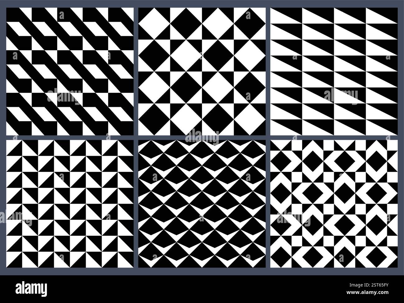 Set of black and white vector pattens Stock Vector Image & Art - Alamy