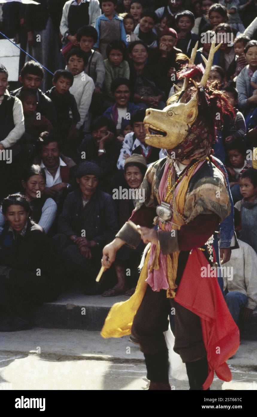 Mask dancer, arunachal pradesh, India, Asia Stock Photo - Alamy