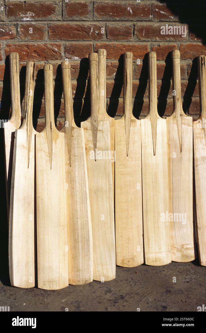 Wooden cricket bats Stock Photo - Alamy