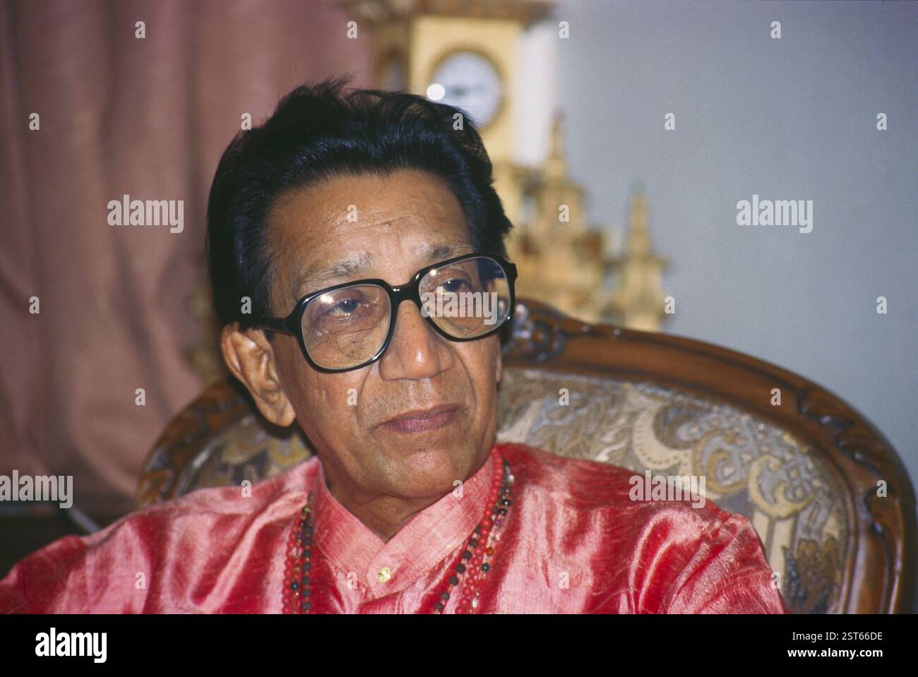 Balasaheb Thackeray Founder of Shiv Sena NO MR Stock Photo - Alamy