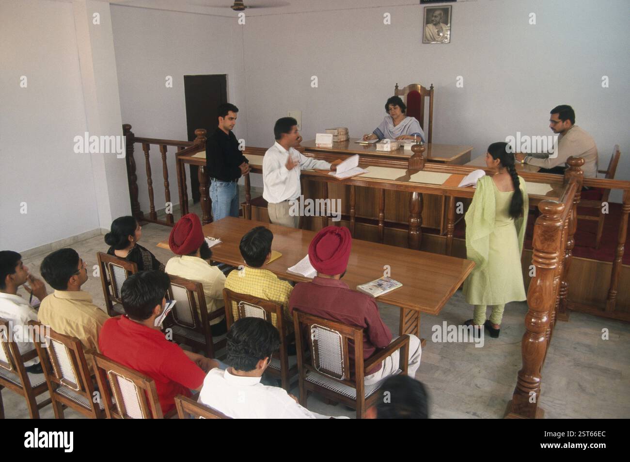 Law College, students in court room, Dehra Dun, India, Asia Stock Photo ...