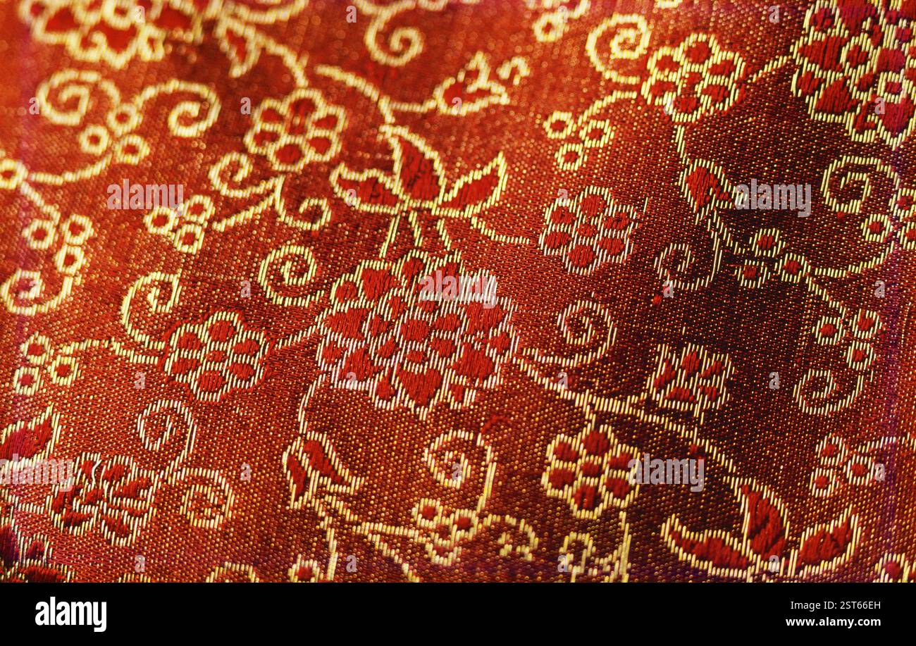 Jacquard woven fabric Stock Photo - Alamy