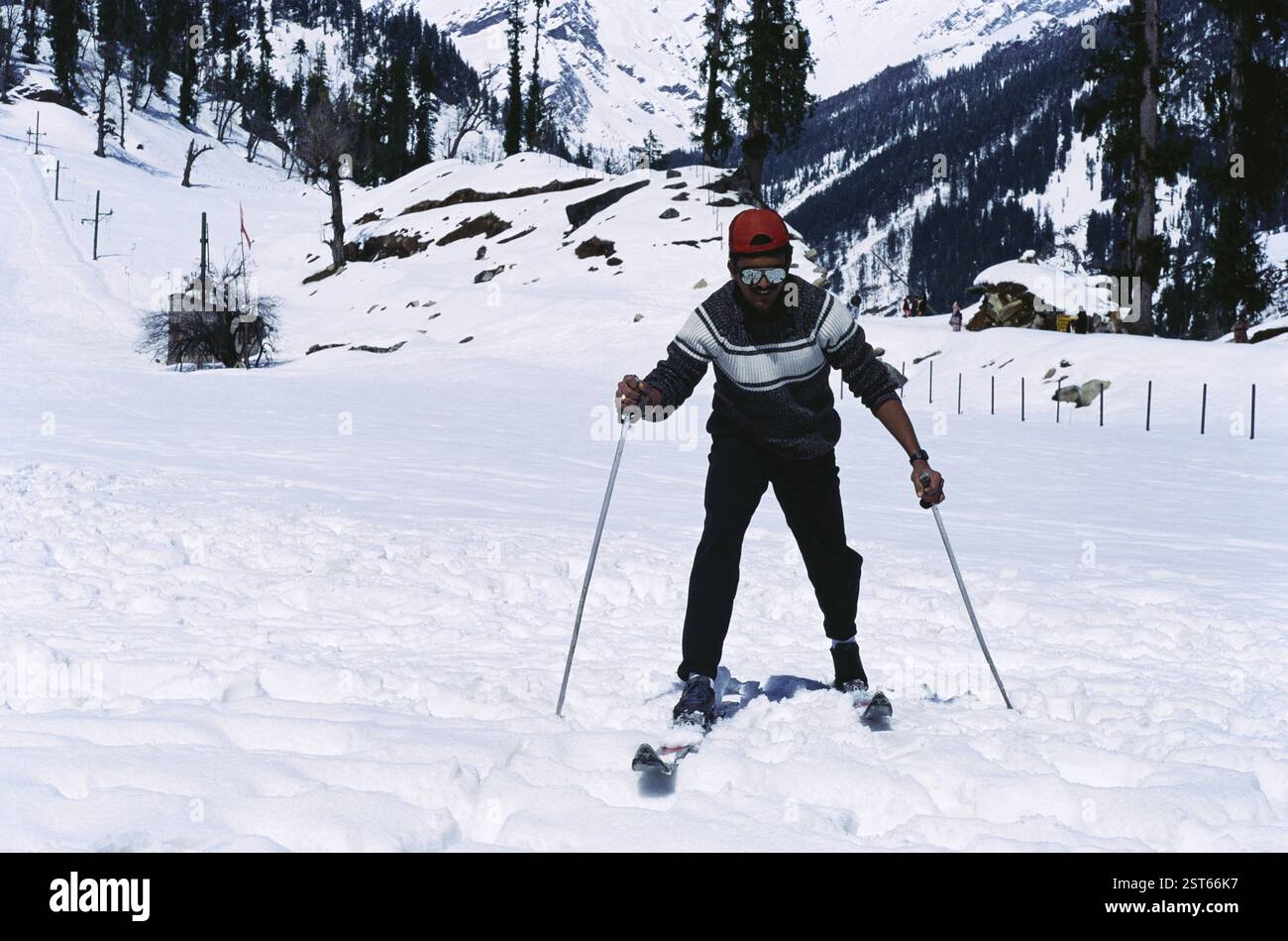 Skiing at Solang Valley, Manali, Himachal Pradesh, India, Asia Stock ...