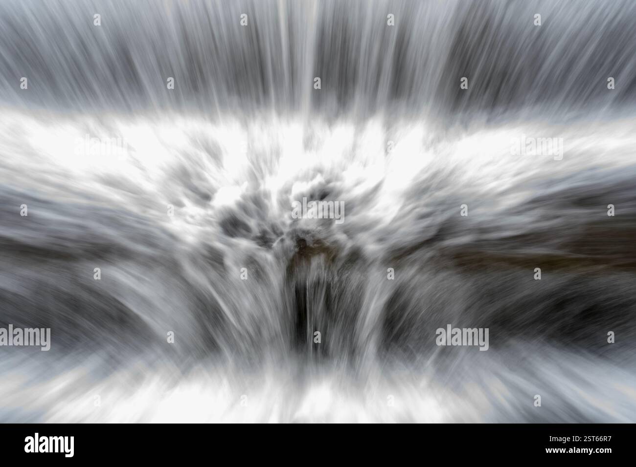 Ethereal Flow. Ghost from the waterfall. River background, creative ...