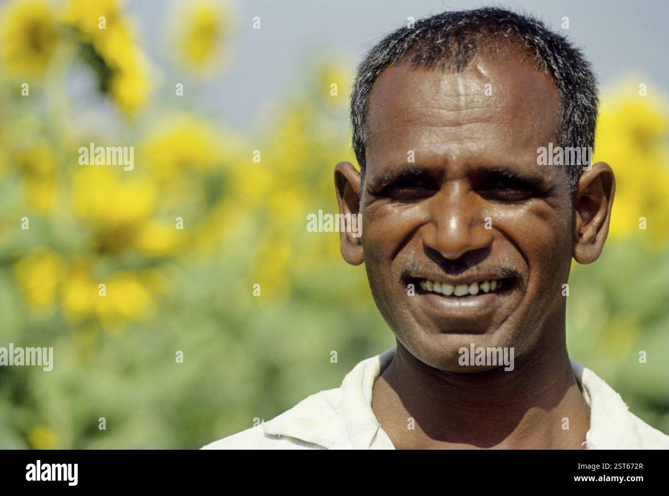 Farmer Smiling Face, India, Asia Stock Photo - Alamy