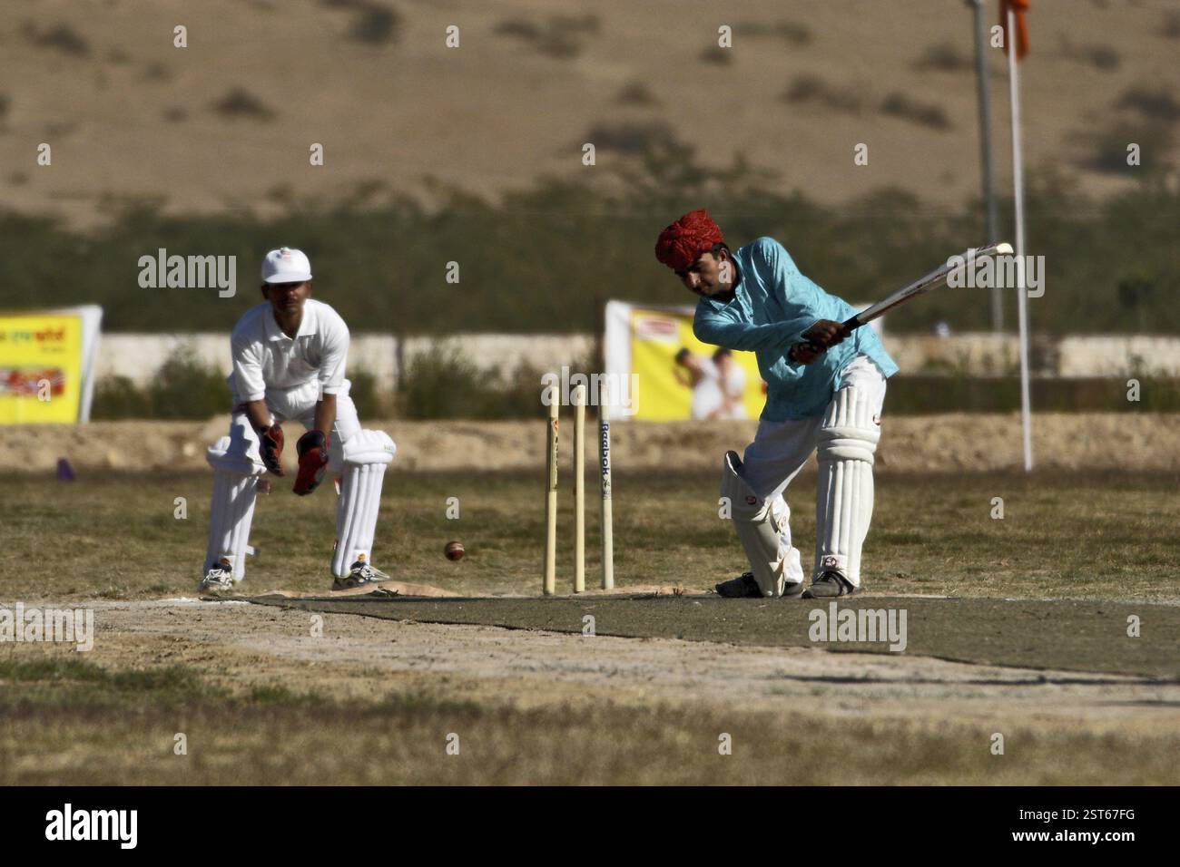 Lagaan Cricket Match, Desert Festival 2004, Jaisalmer, Rajasthan, India, Asia Stock Photo - Alamy