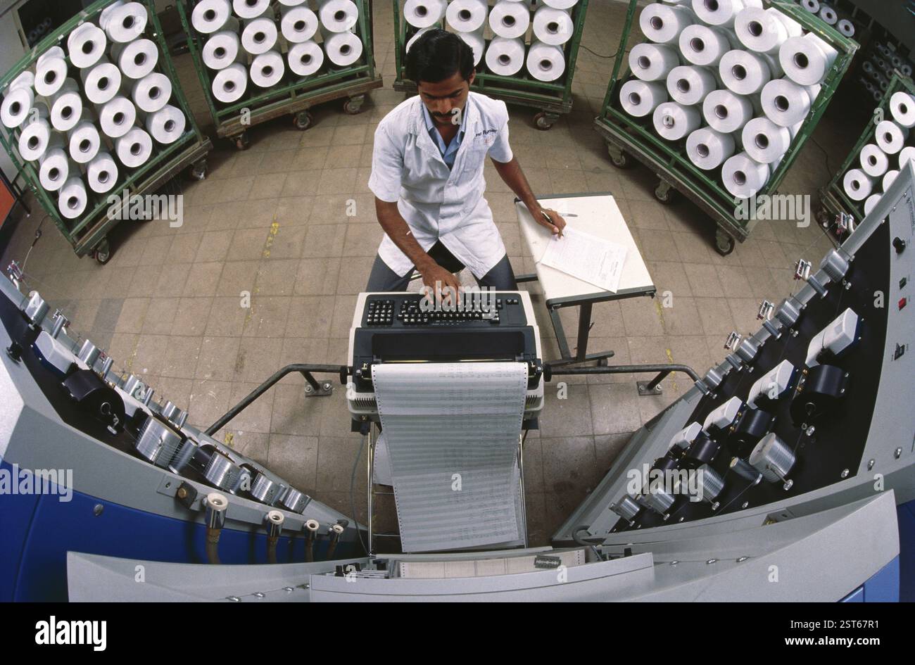 Industrial textile factory two hi-res stock photography and images - Alamy