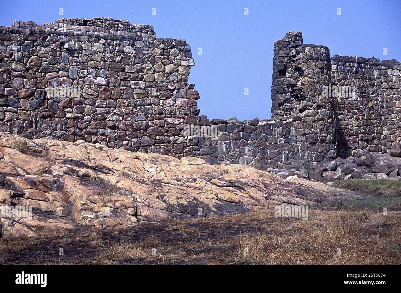 Protection wall of Fort Sindhudurgh, Malvan, Maharashtra, India, Asia ...