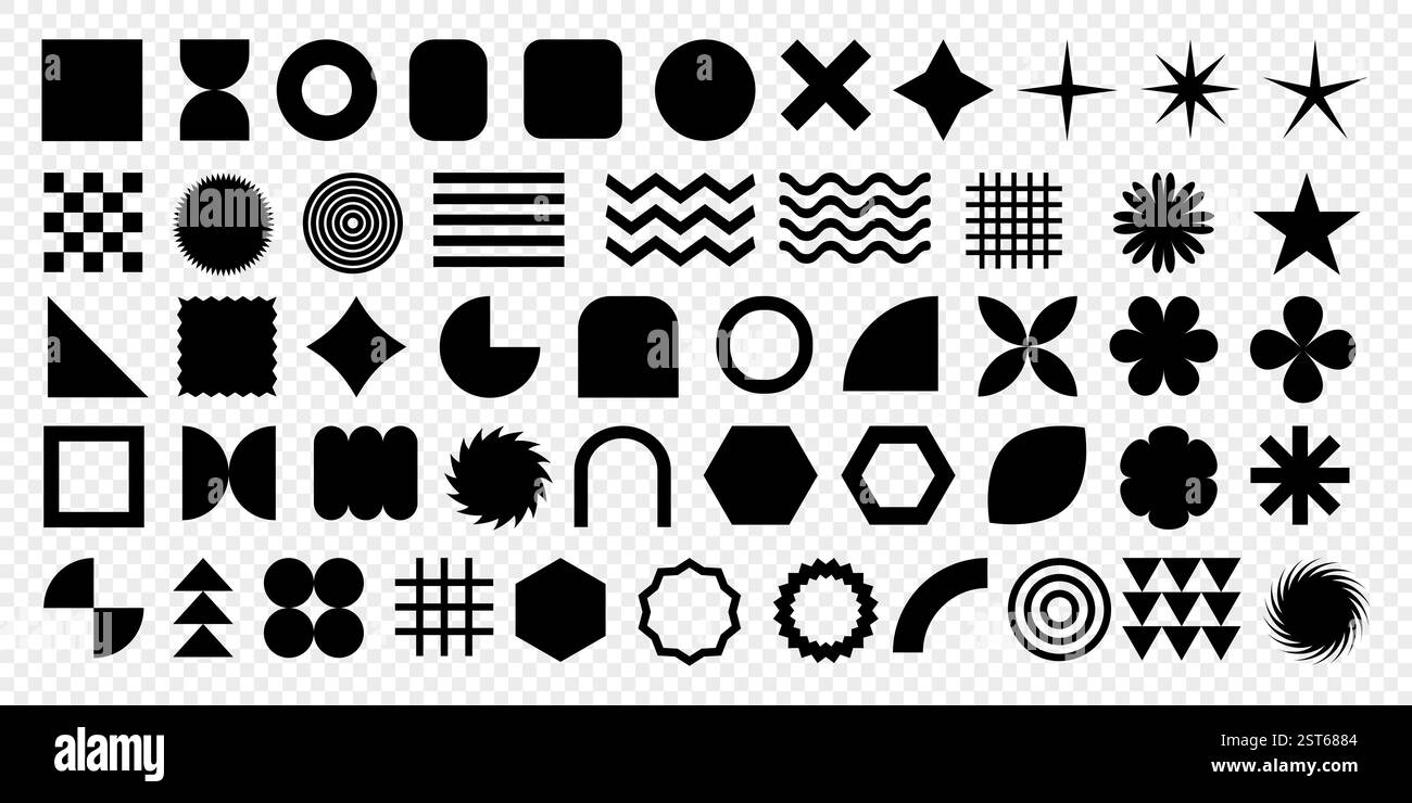 Set of geometric spiral shapes Stock Vector Images - Alamy