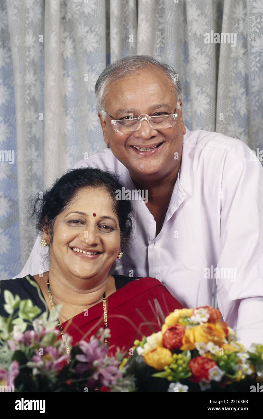 Old man and woman standing close to each other MR#320 Stock Photo - Alamy