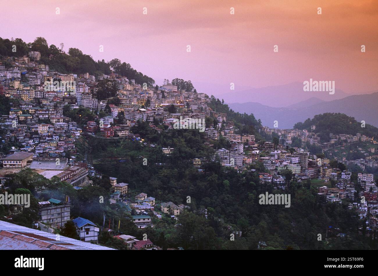 Gangtok city aerial view hi-res stock photography and images - Alamy
