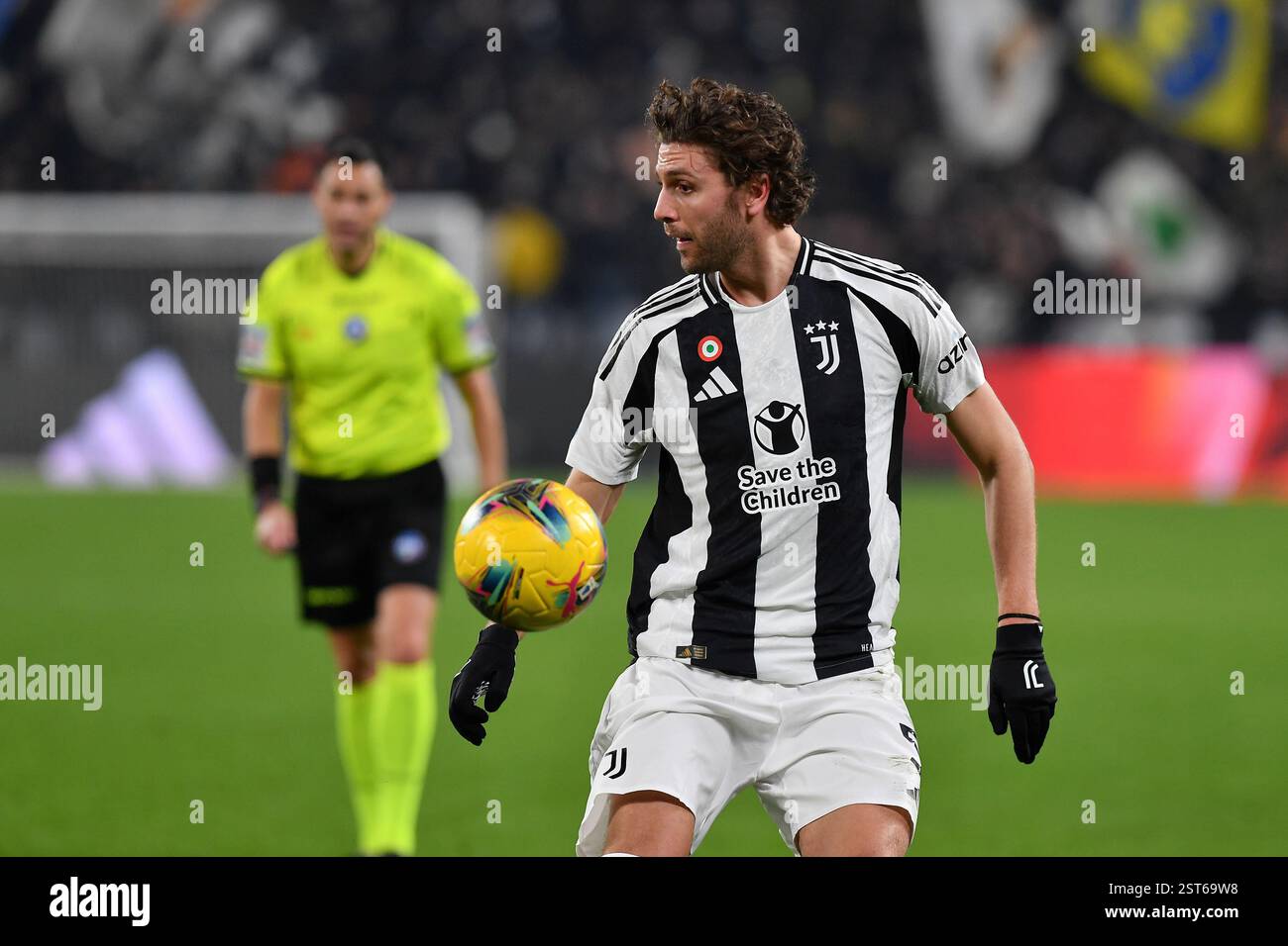 Turin, Italy. 16th Feb, 2025. Manuel Locatelli of Juventus FC during Serie A 2024/25 match ...