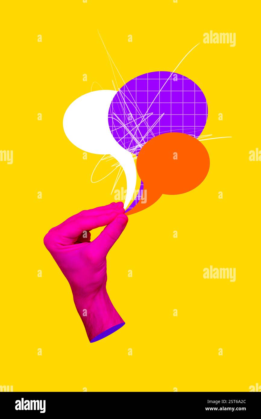 Template sketch image composite artwork collage of anonymous hand ...