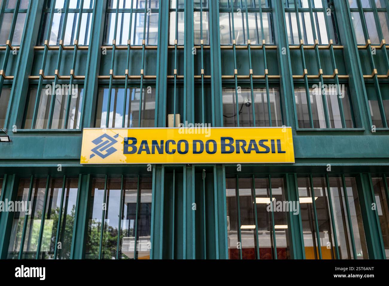 Sao Paulo, SP, Brazil - 29dec, 2024 - Facade of bank branch ...